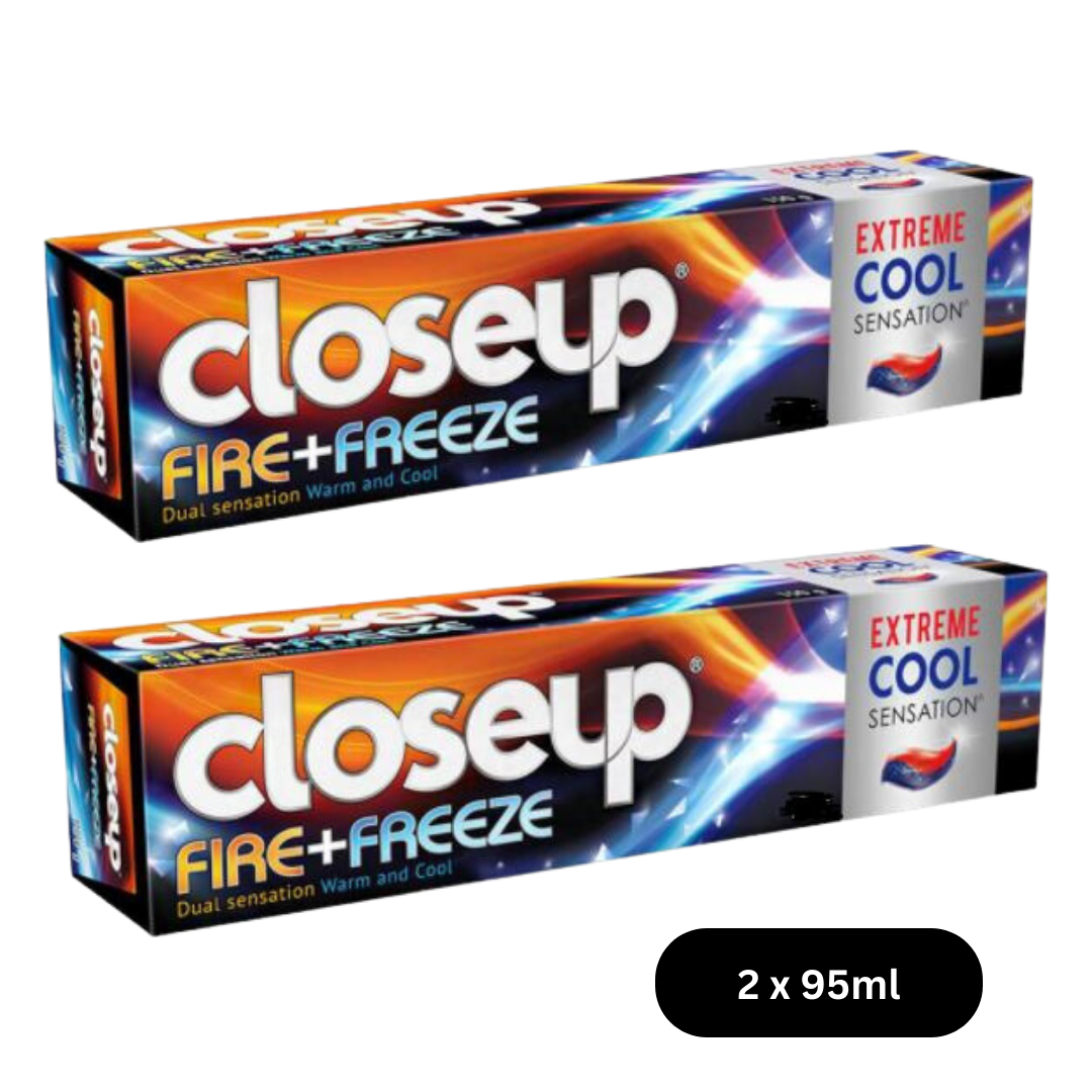 Close Up Toothpaste Fire Freeze